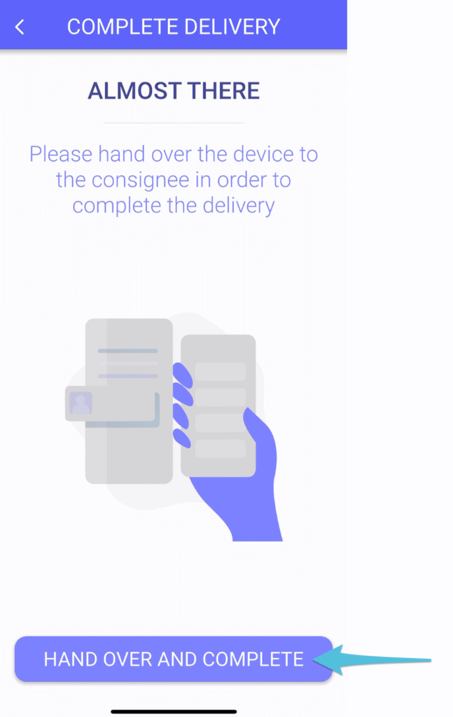 Complete a Delivery Linked Orders